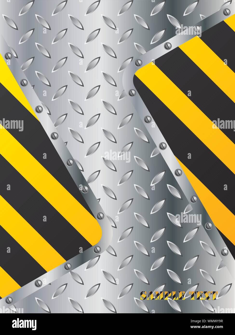 Metallic plate with striped elements Stock Vector Image & Art - Alamy