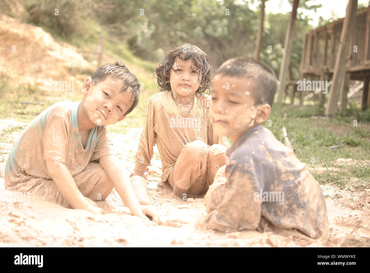 Smiling in mud hi-res stock photography and images - Alamy