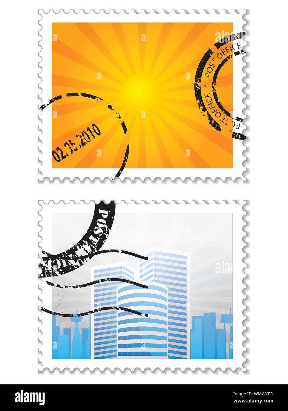 Send two stamps hi-res stock photography and images - Alamy