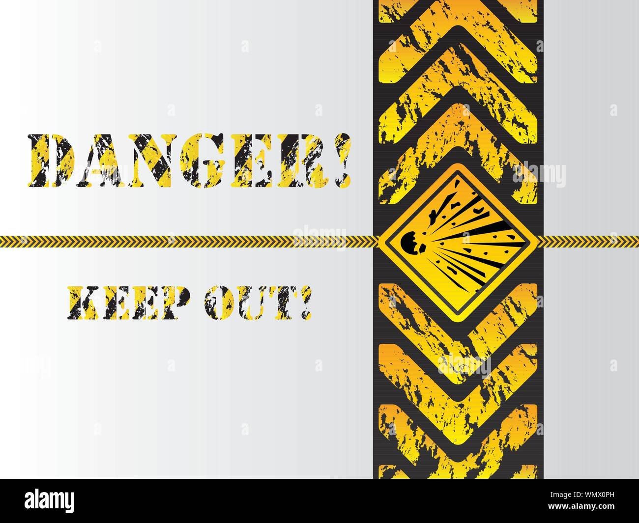 Grunge danger background sign Stock Vector Image & Art - Alamy
