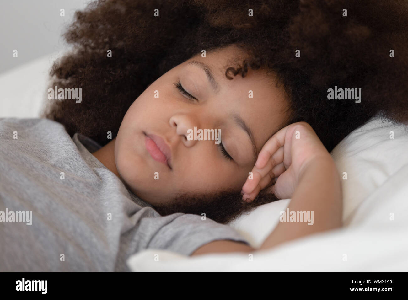 African american child bed sleeping hi-res stock photography and images ...