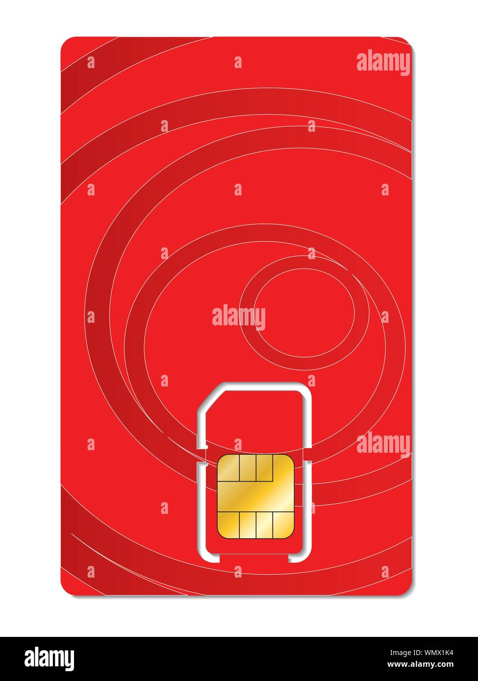 Abstract red sim card design Stock Vector Image & Art - Alamy
