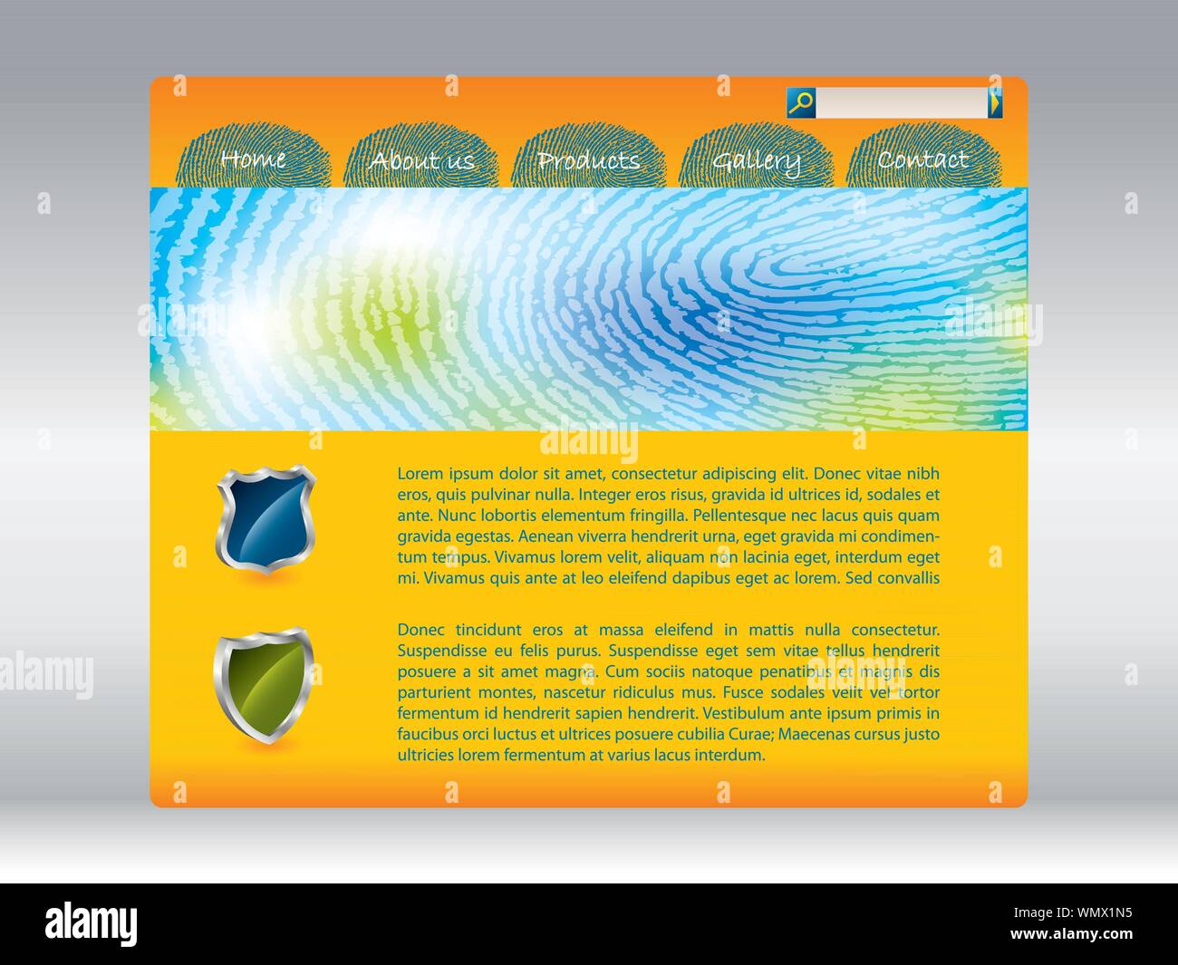 Print blue silver metallic Stock Vector Images - Alamy