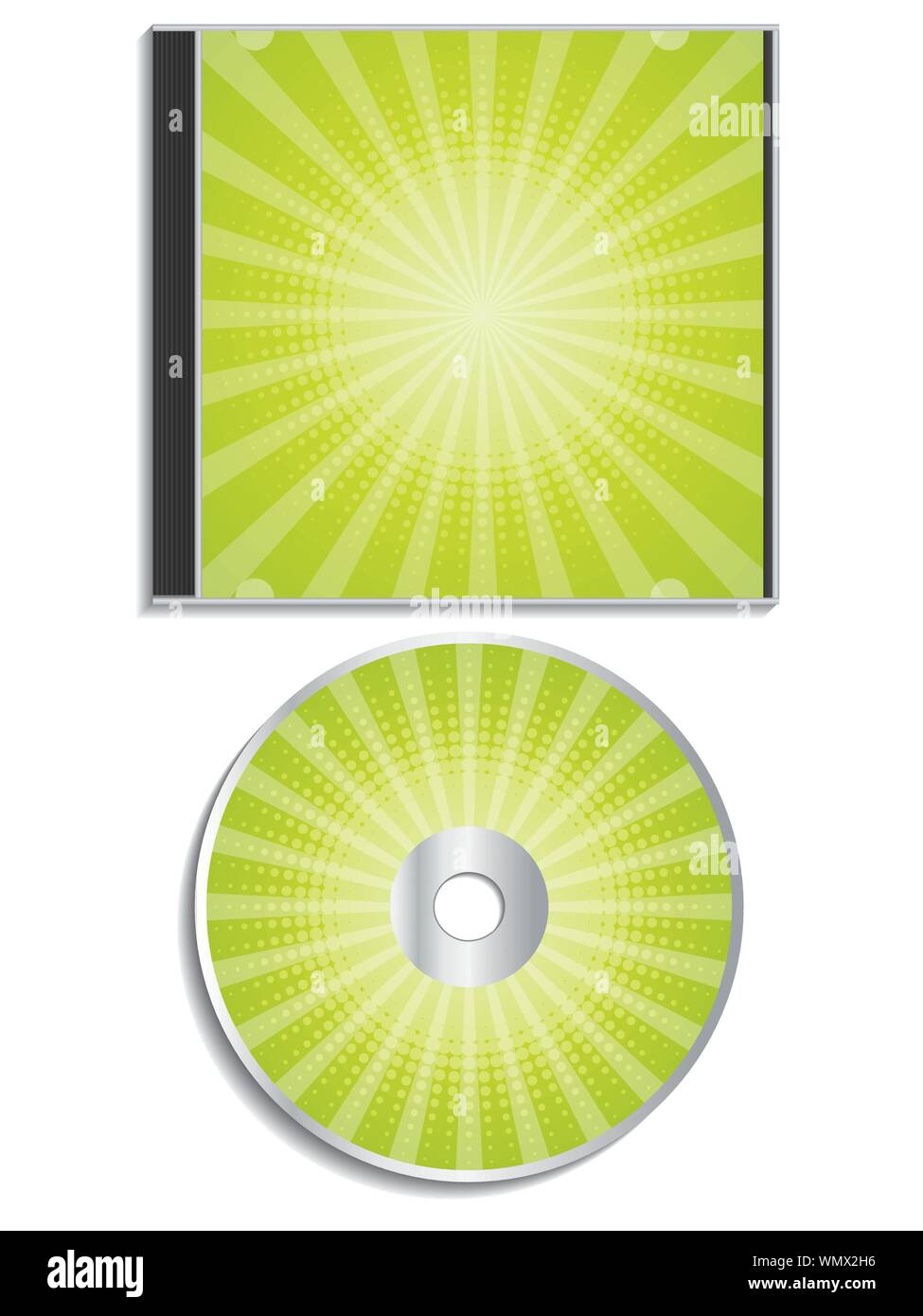 Green halftone cd and cover design Stock Vector Image & Art - Alamy