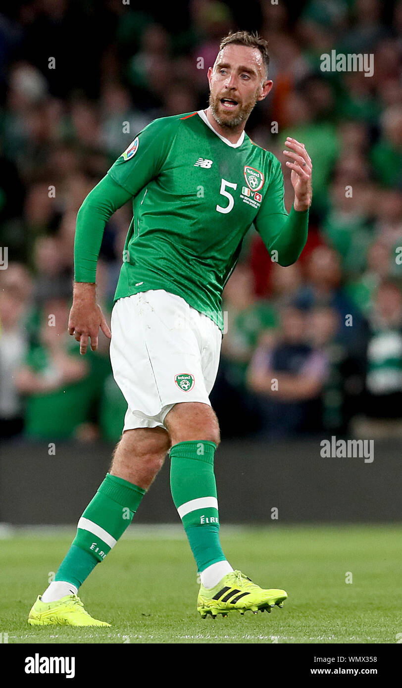 Republic of Ireland's Richard Keogh during the UEFA Euro 2020 ...