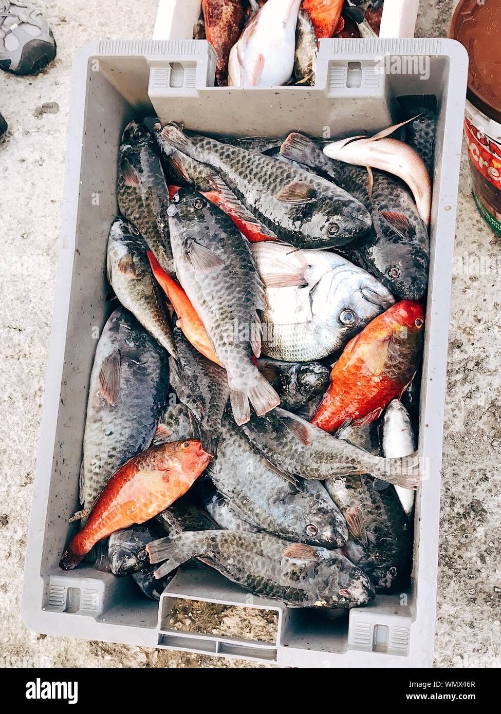 Fish crate hi-res stock photography and images - Alamy