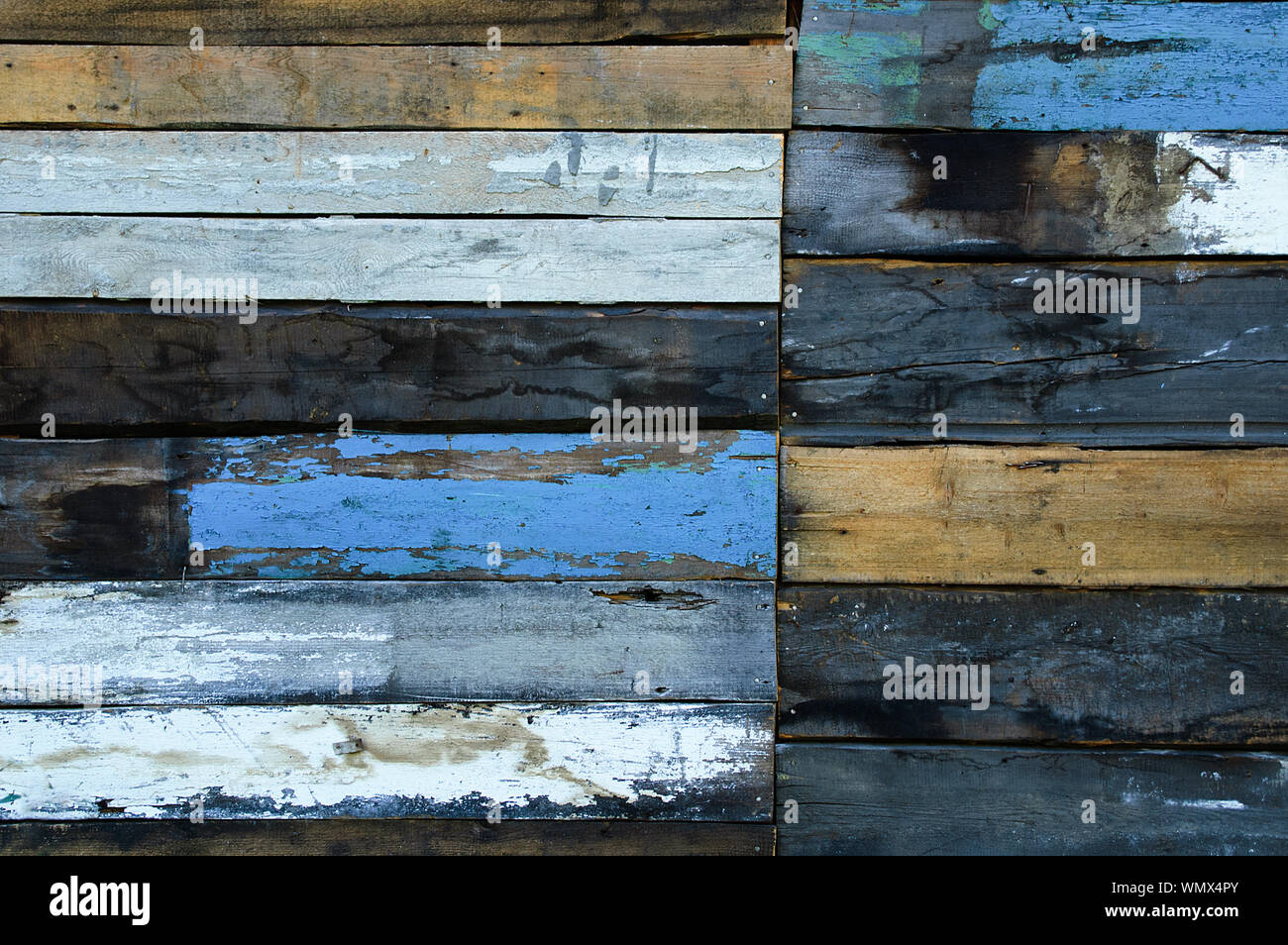Wood texture of old ragged boards with nails. Close-up Stock Photo - Alamy
