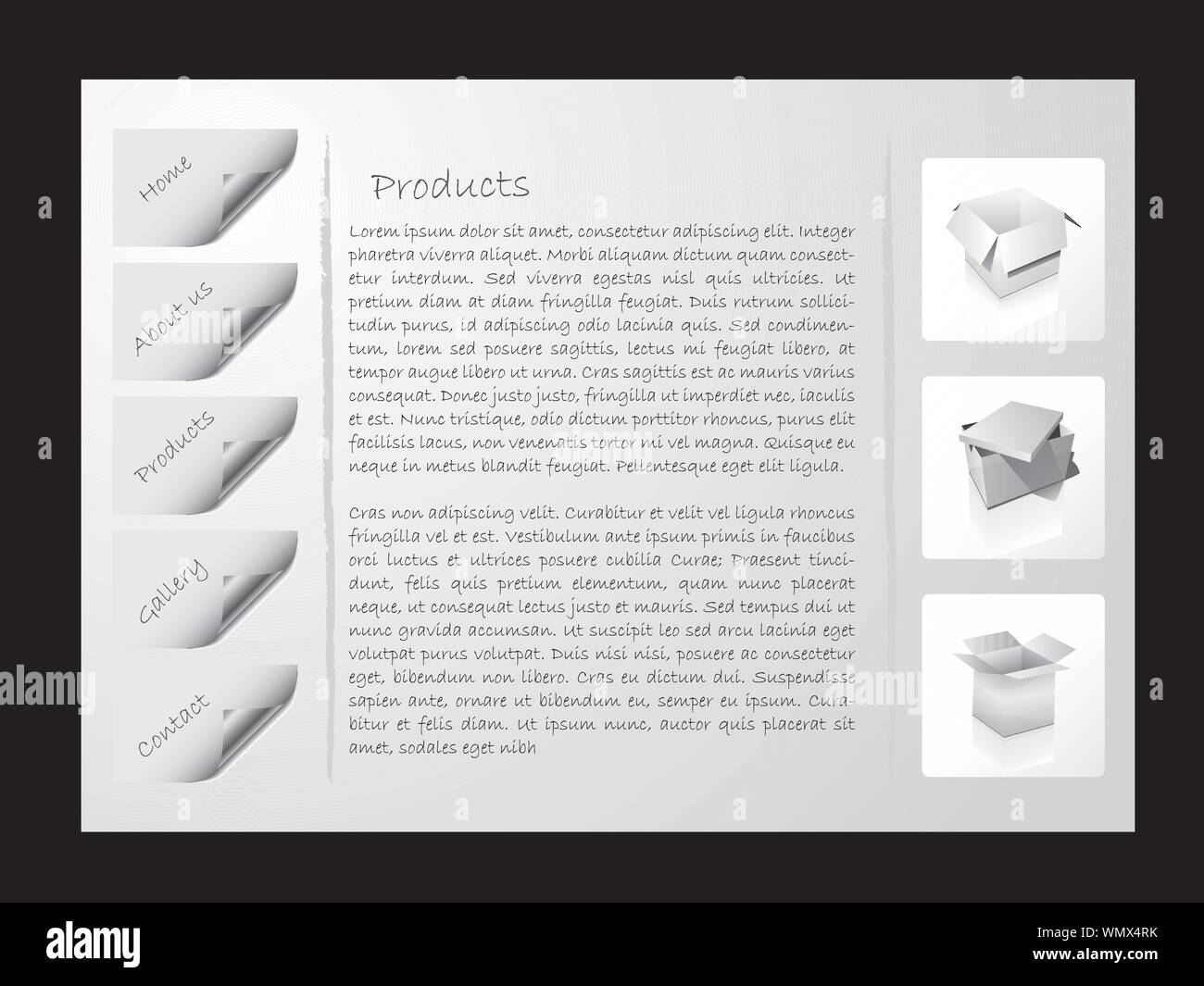 web template 12 Stock Vector Image & Art - Alamy