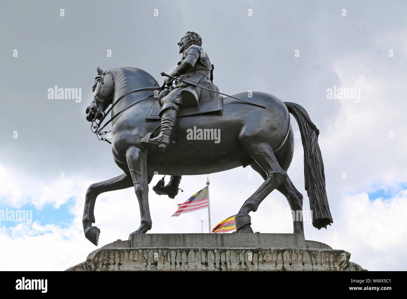 London, Great Britain -May 23, 2016: Bronze equestrian statue of ...