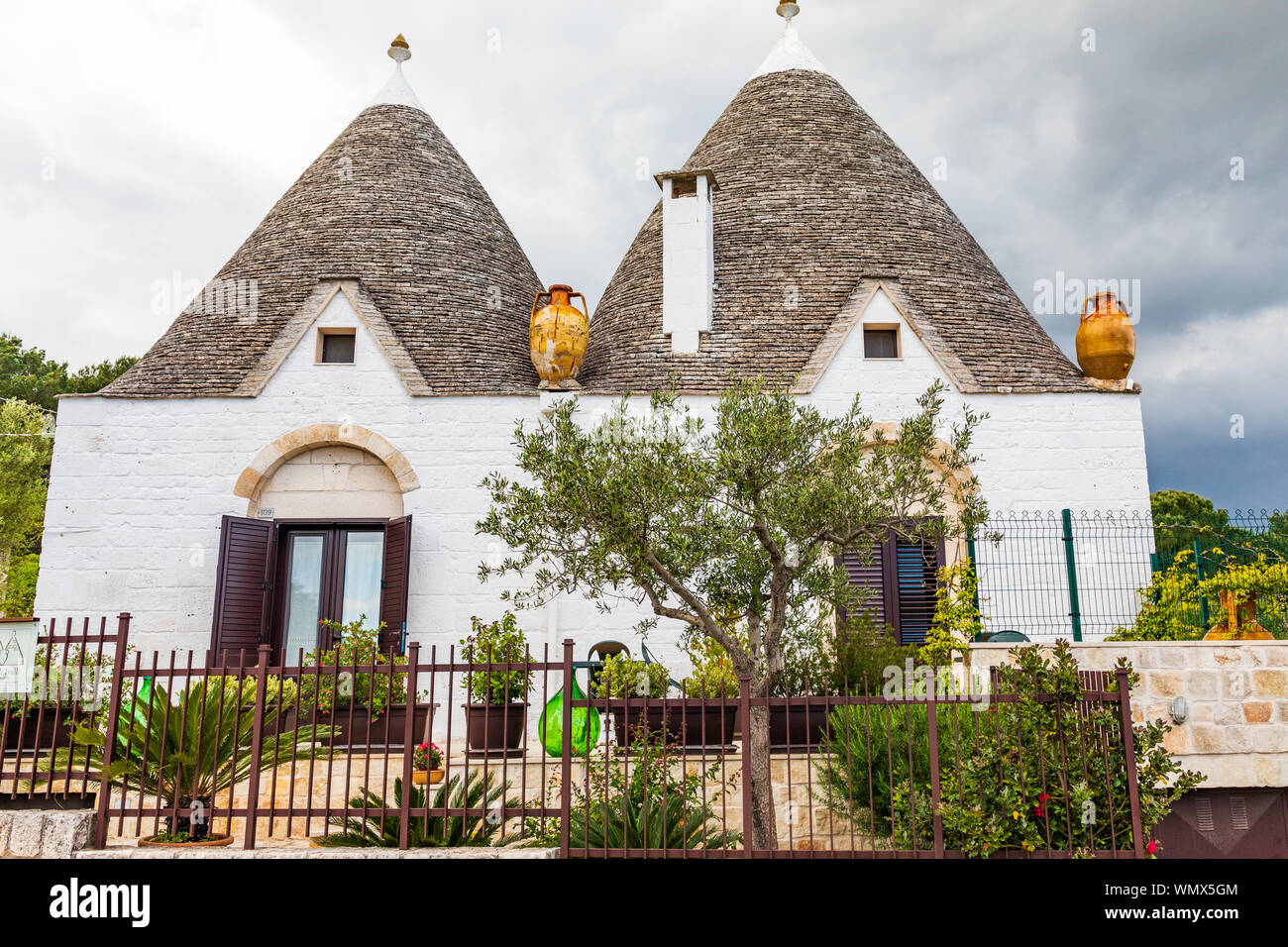 Italy, Apulia, Metropolitan City of Bari, Alberobello. May 30, 2019 ...