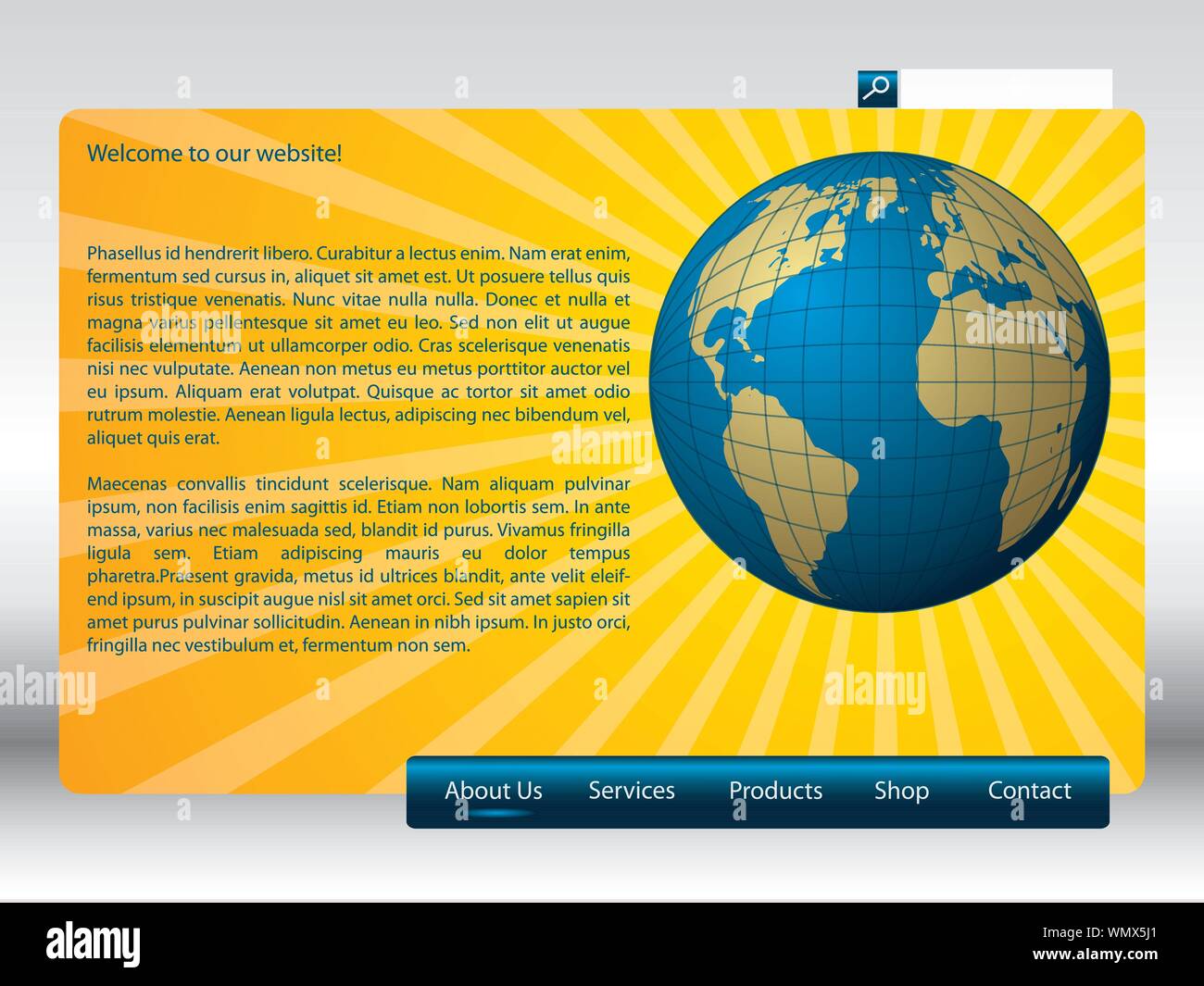 Sunshine web template Stock Vector Image & Art - Alamy