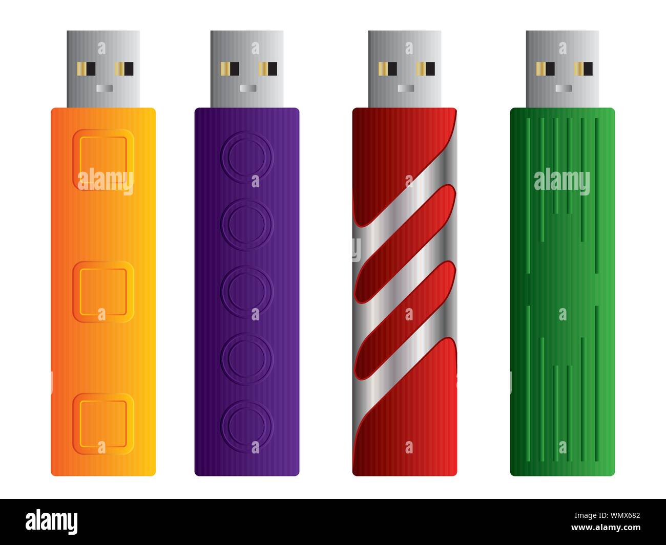 Various USB sticks set 2 Stock Vector Image & Art - Alamy