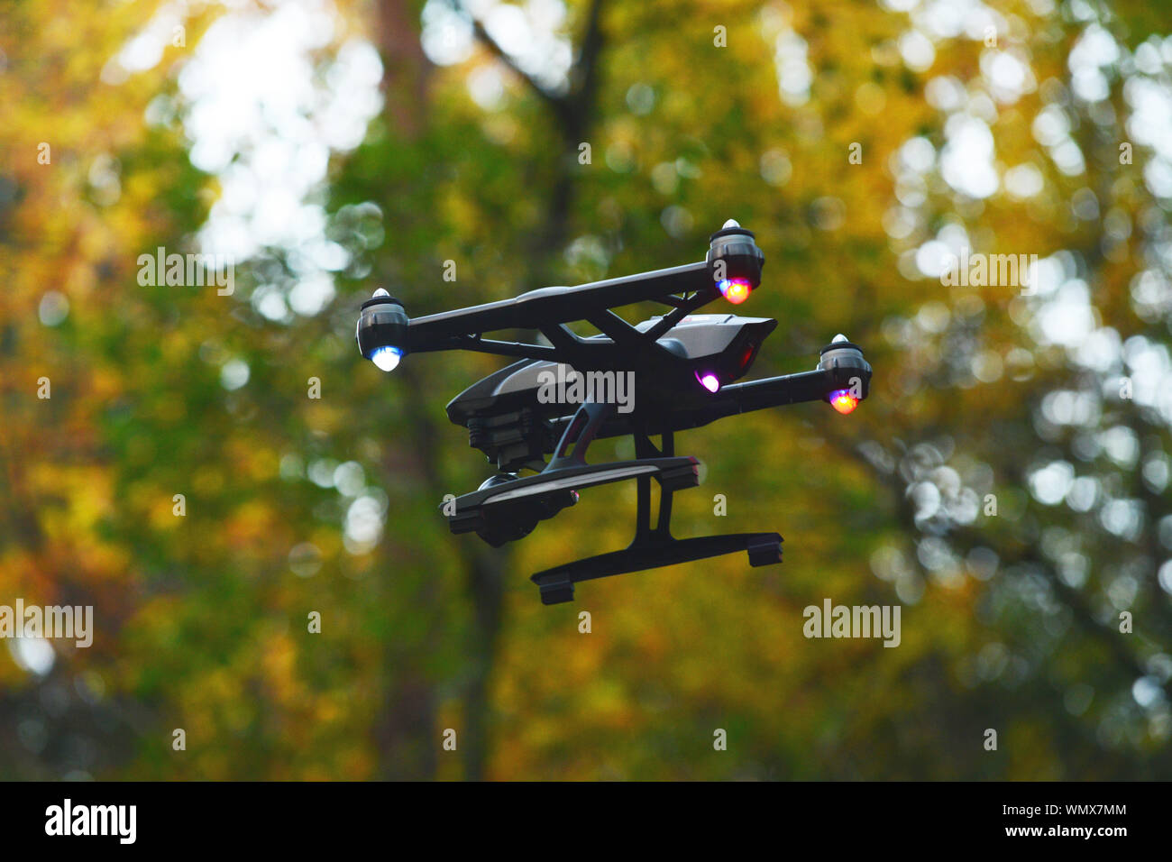 Flying drone tree hi-res stock photography and images - Alamy
