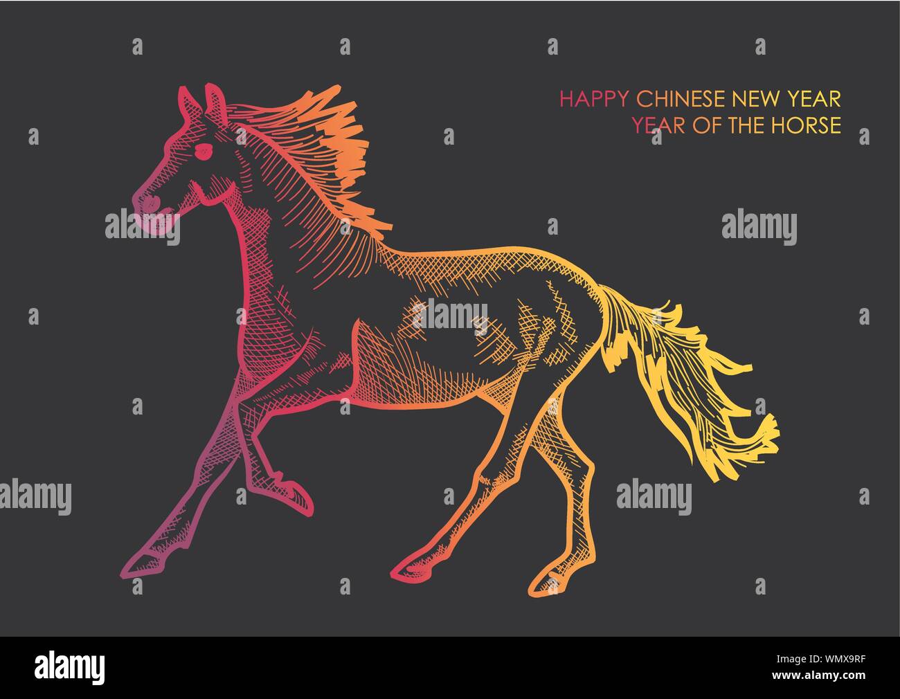 Happy Chinese New Year of horse 2014 design Stock Vector Image & Art ...