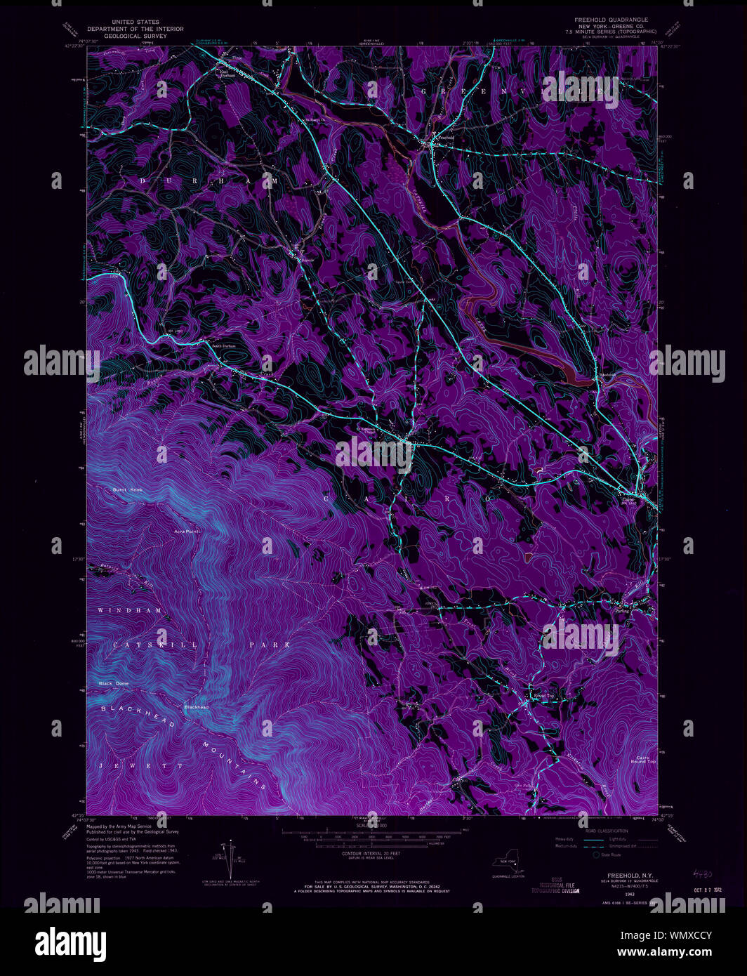 New York NY Freehold 138175 1943 24000 Inverted Restoration Stock Photo ...