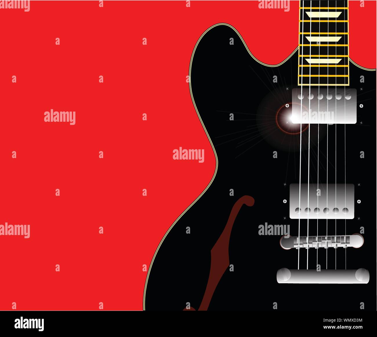 Old Blues Guitar Stock Vector Image & Art - Alamy