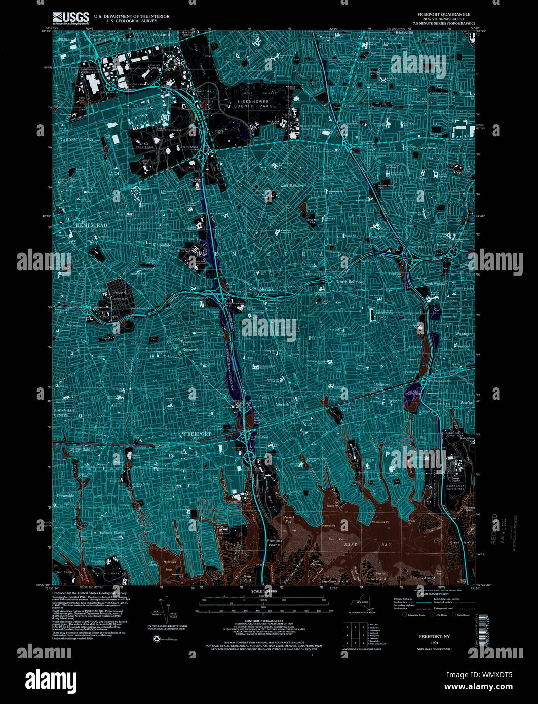 Map of freeport new york hi-res stock photography and images - Alamy