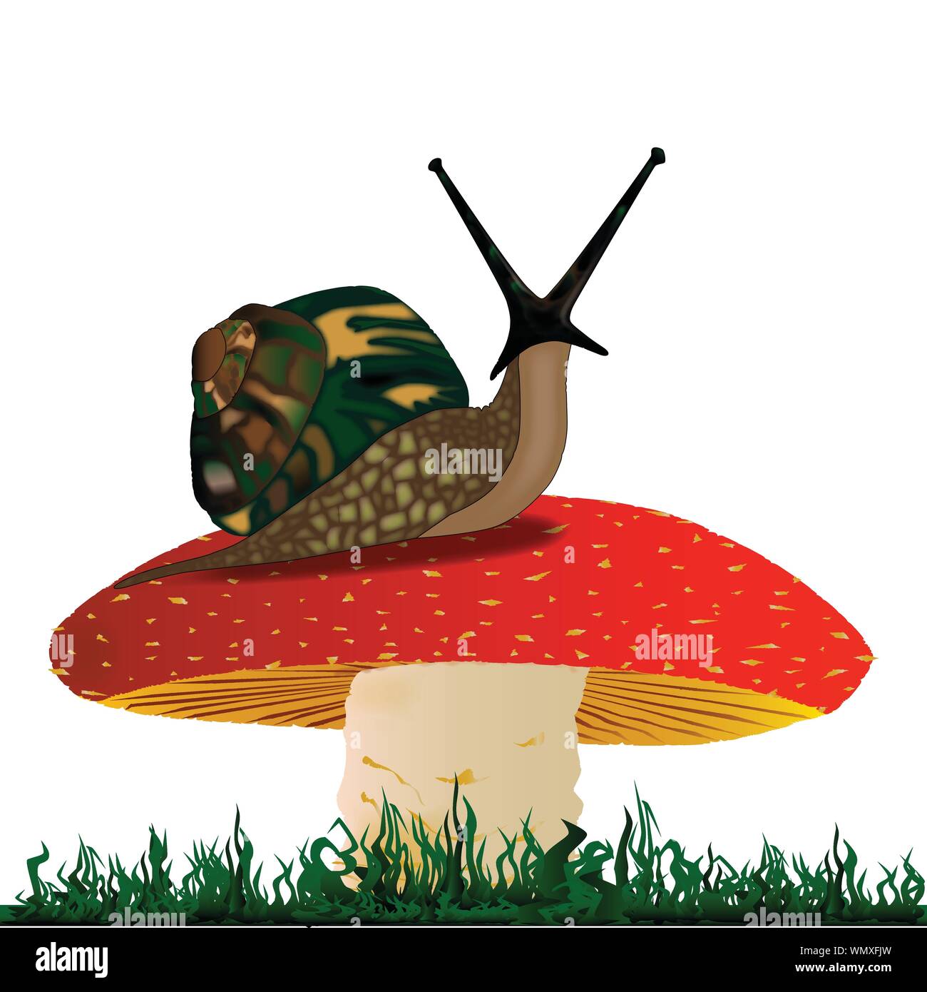 Snail space Stock Vector Images - Alamy