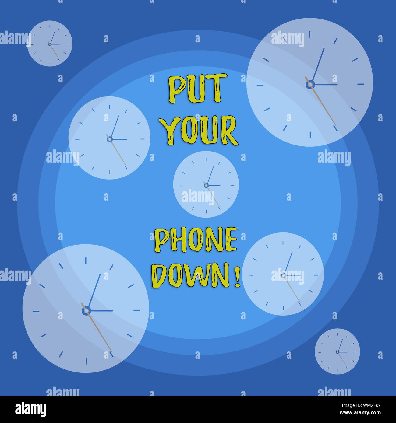 Conceptual hand writing showing Put Your Phone Down. Concept meaning ...