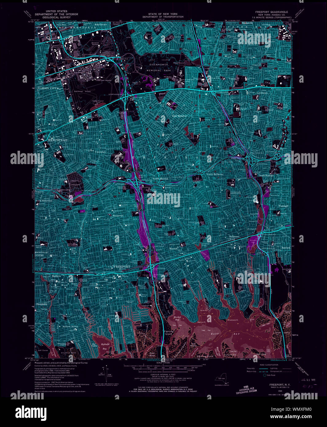 Map of freeport new york hi-res stock photography and images - Alamy