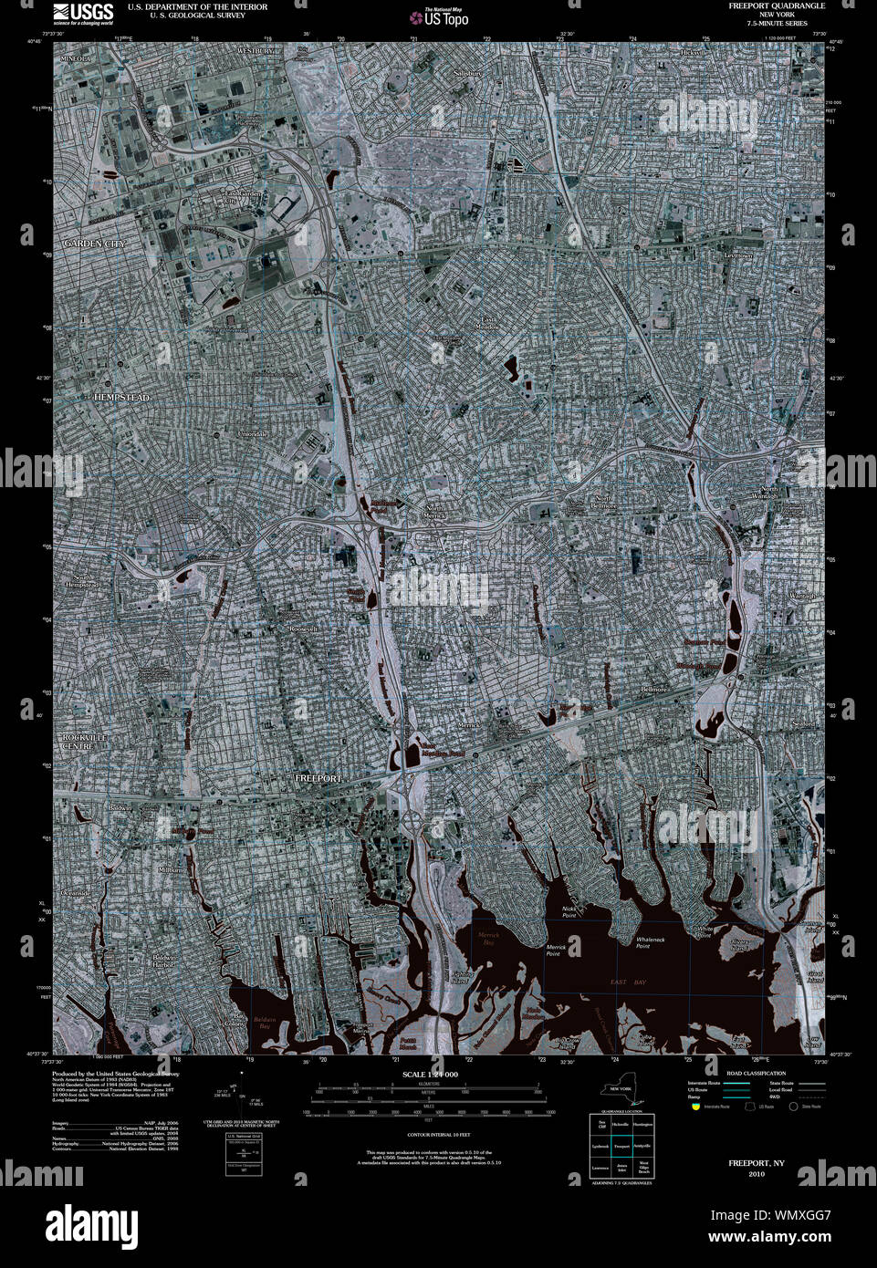 Map of freeport new york hi-res stock photography and images - Alamy