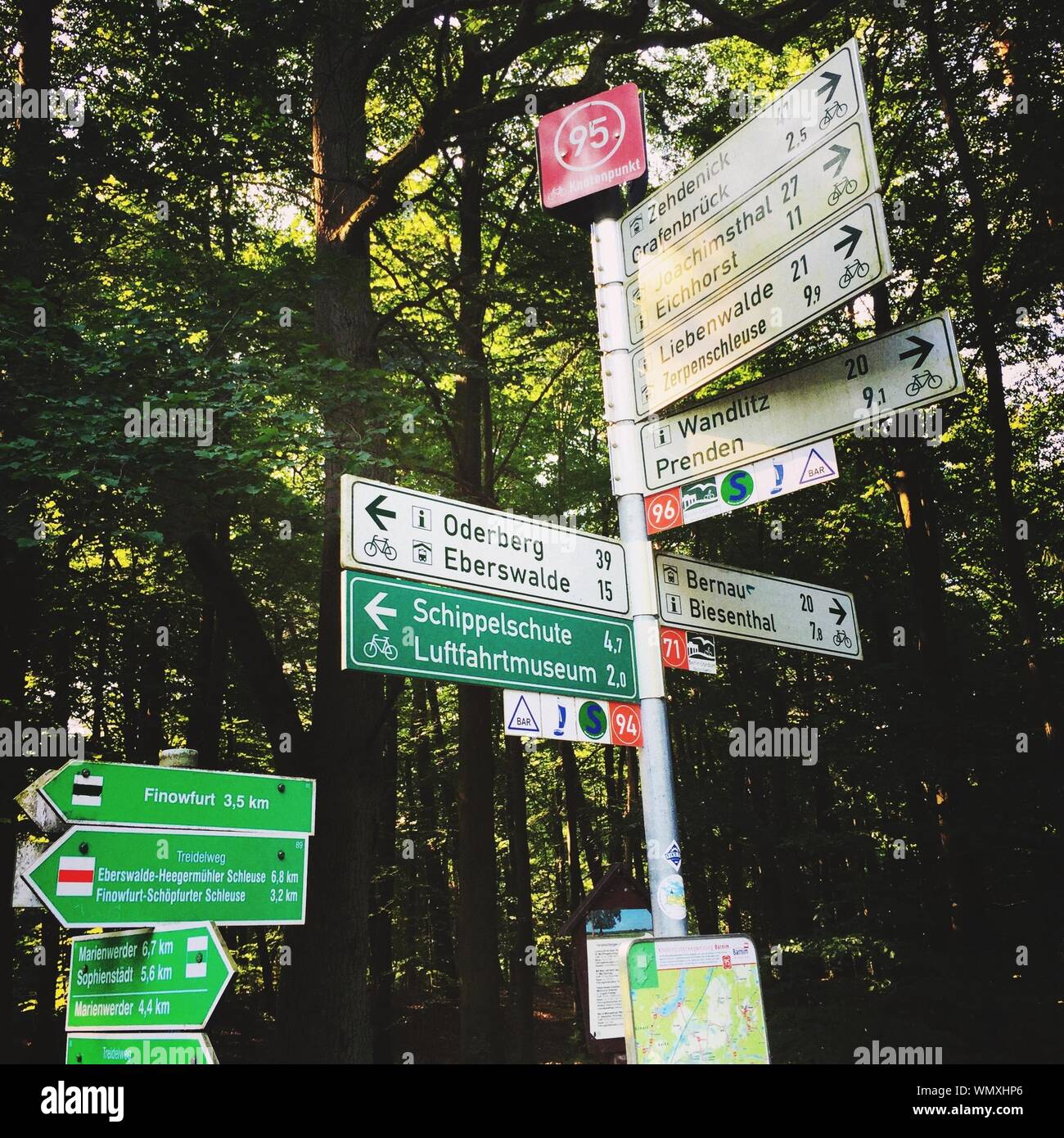 Forest road signs hi-res stock photography and images - Alamy