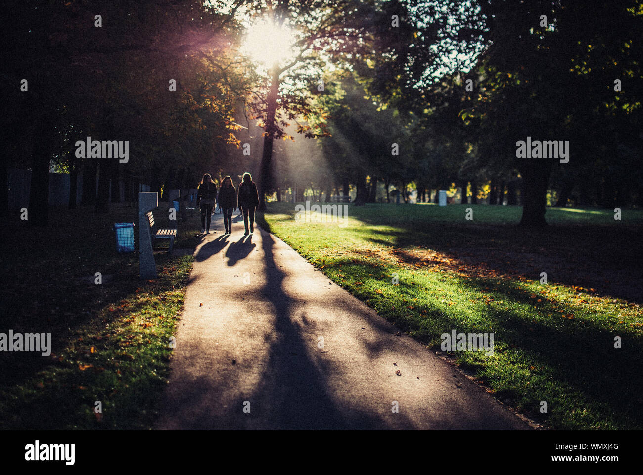 Side view shadow walking hi-res stock photography and images - Alamy
