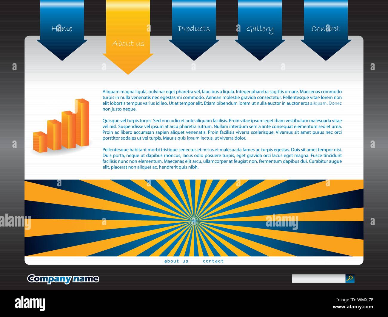 New vector website template Stock Vector Image & Art - Alamy