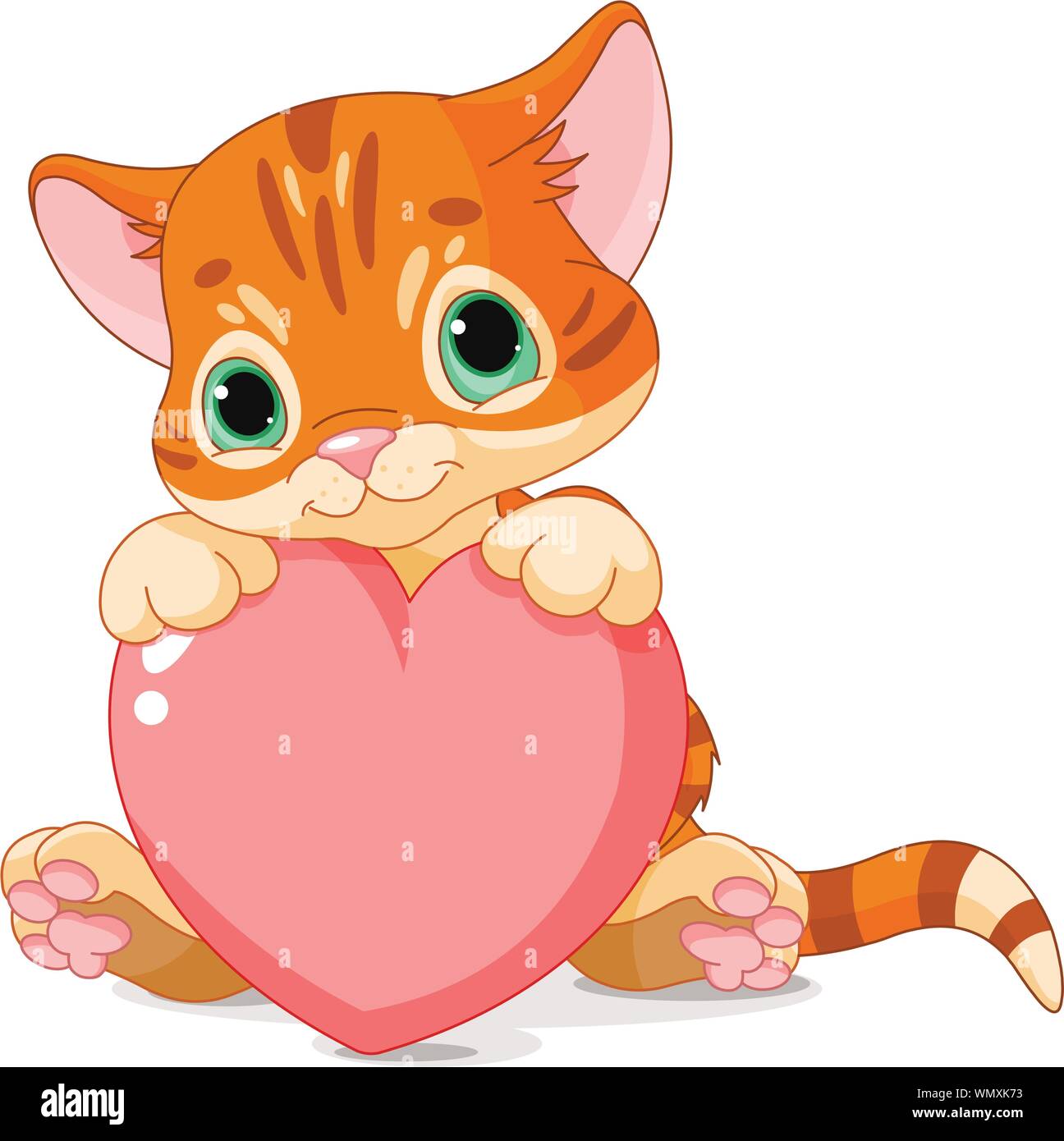 Kitten Valentine Clip Art