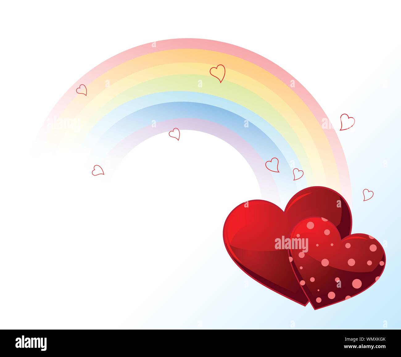 Valentines day rainbow Stock Vector Image & Art - Alamy