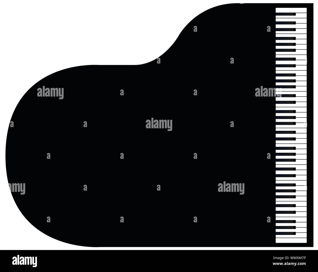 Upright piano white background Stock Vector Images - Alamy