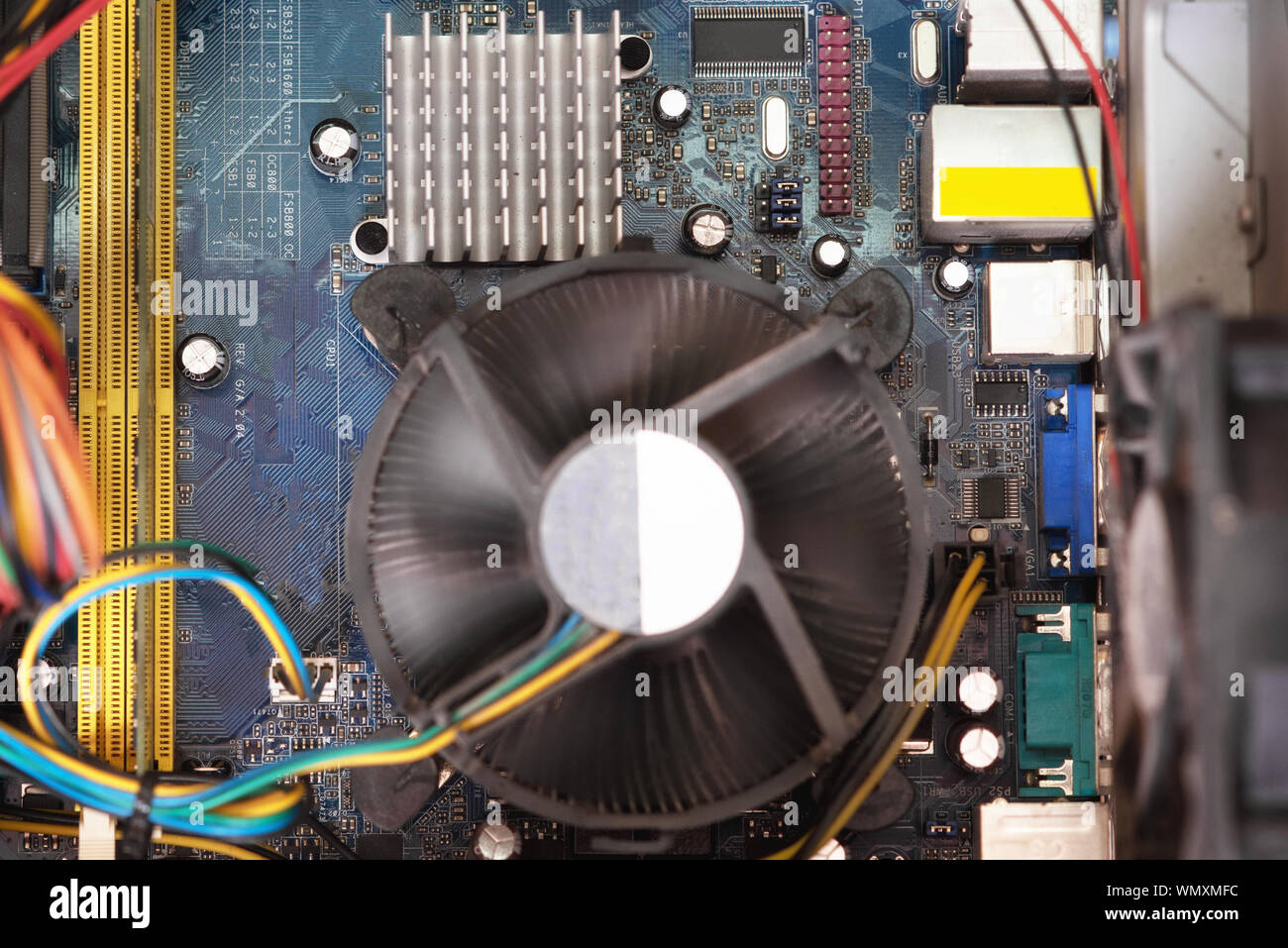 Computer Motherboard Close Up. Computing device concept Stock Photo - Alamy