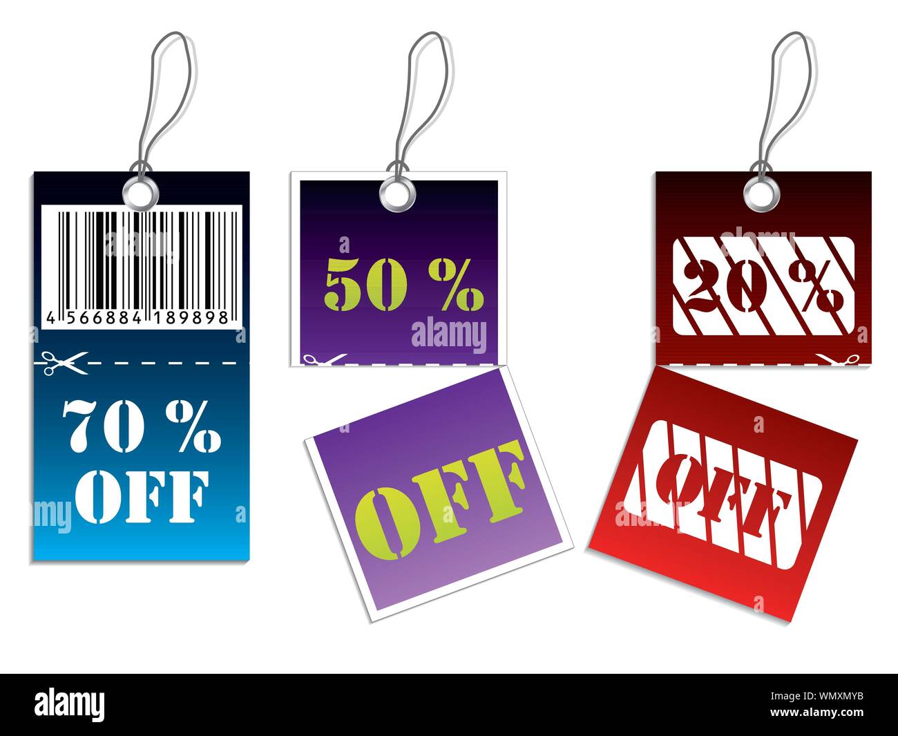 Barcode labels Cut Out Stock Images & Pictures - Alamy
