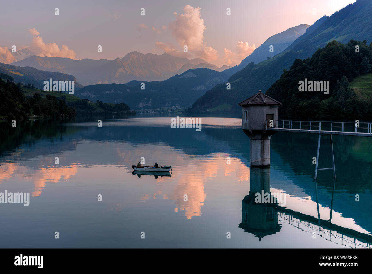 Lungerersee, Lungern, Obwalden, Switzerland, Europe Stock Photo - Alamy