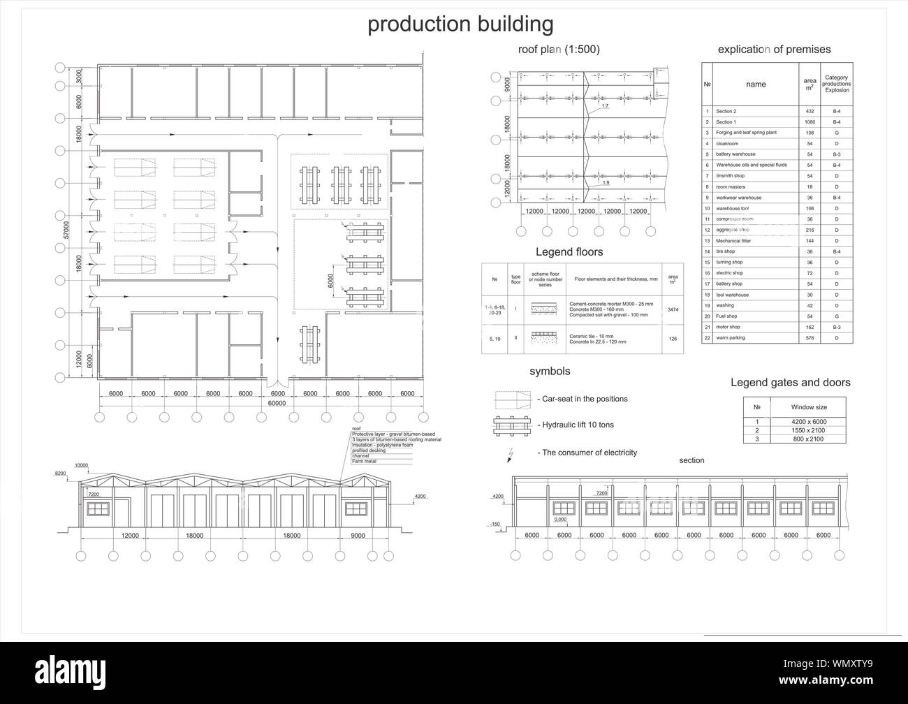 Motor transport park Stock Vector Images - Alamy