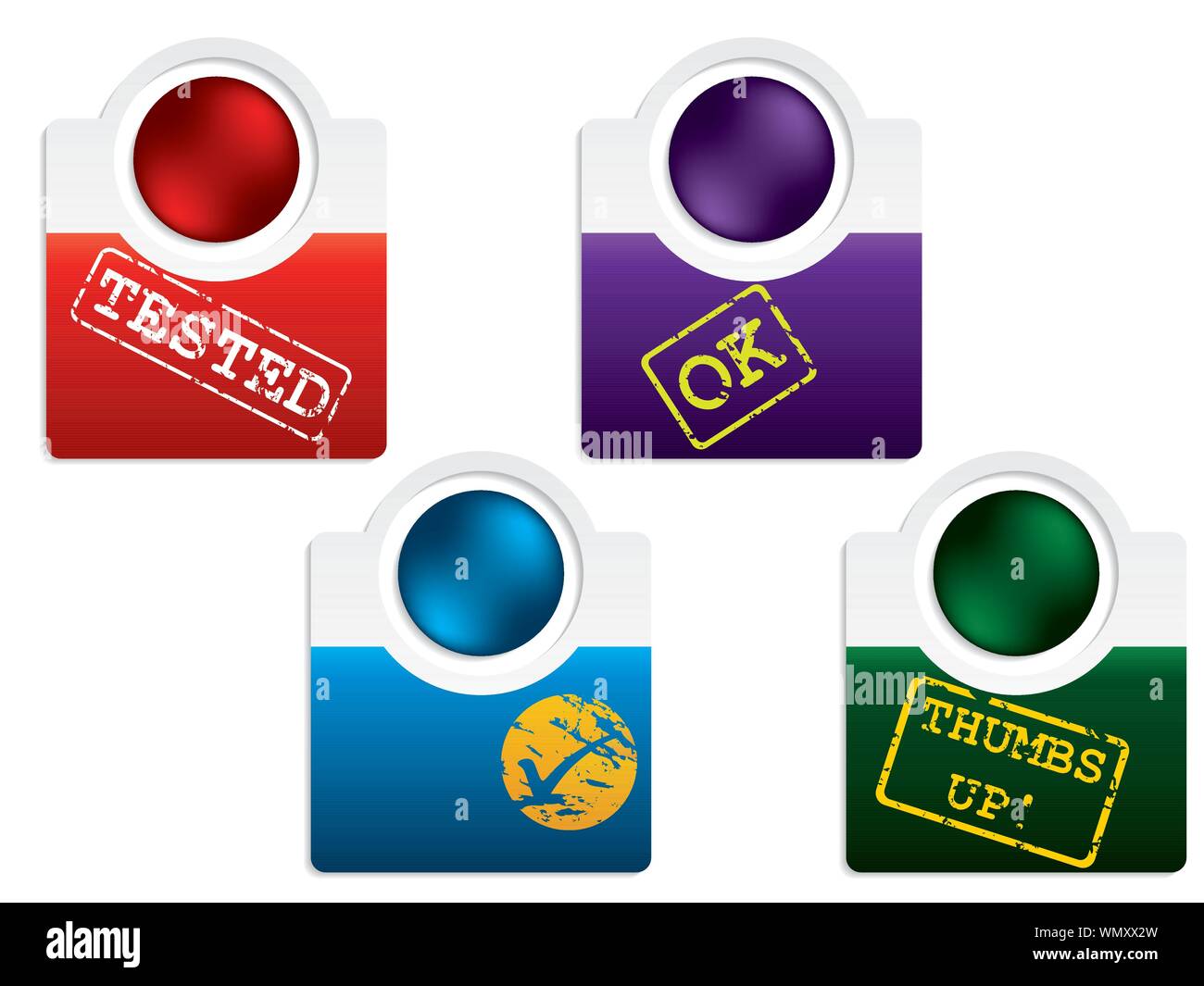 Sample test card Stock Vector Images - Alamy