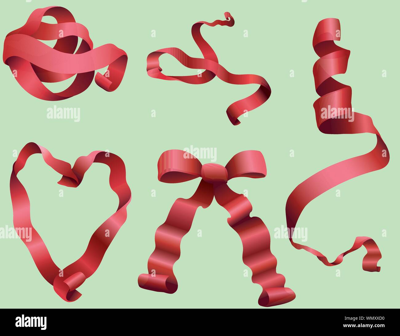 Six Ribbon Design Elements Stock Vector Image & Art - Alamy