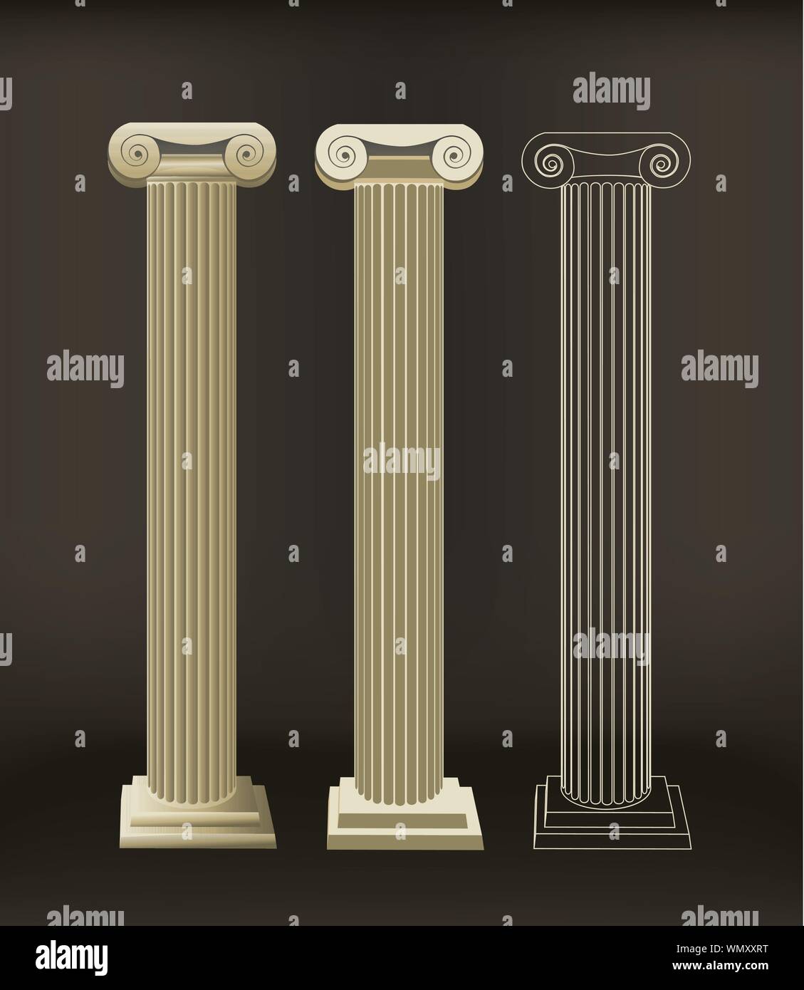 Beige column Stock Vector Images - Alamy