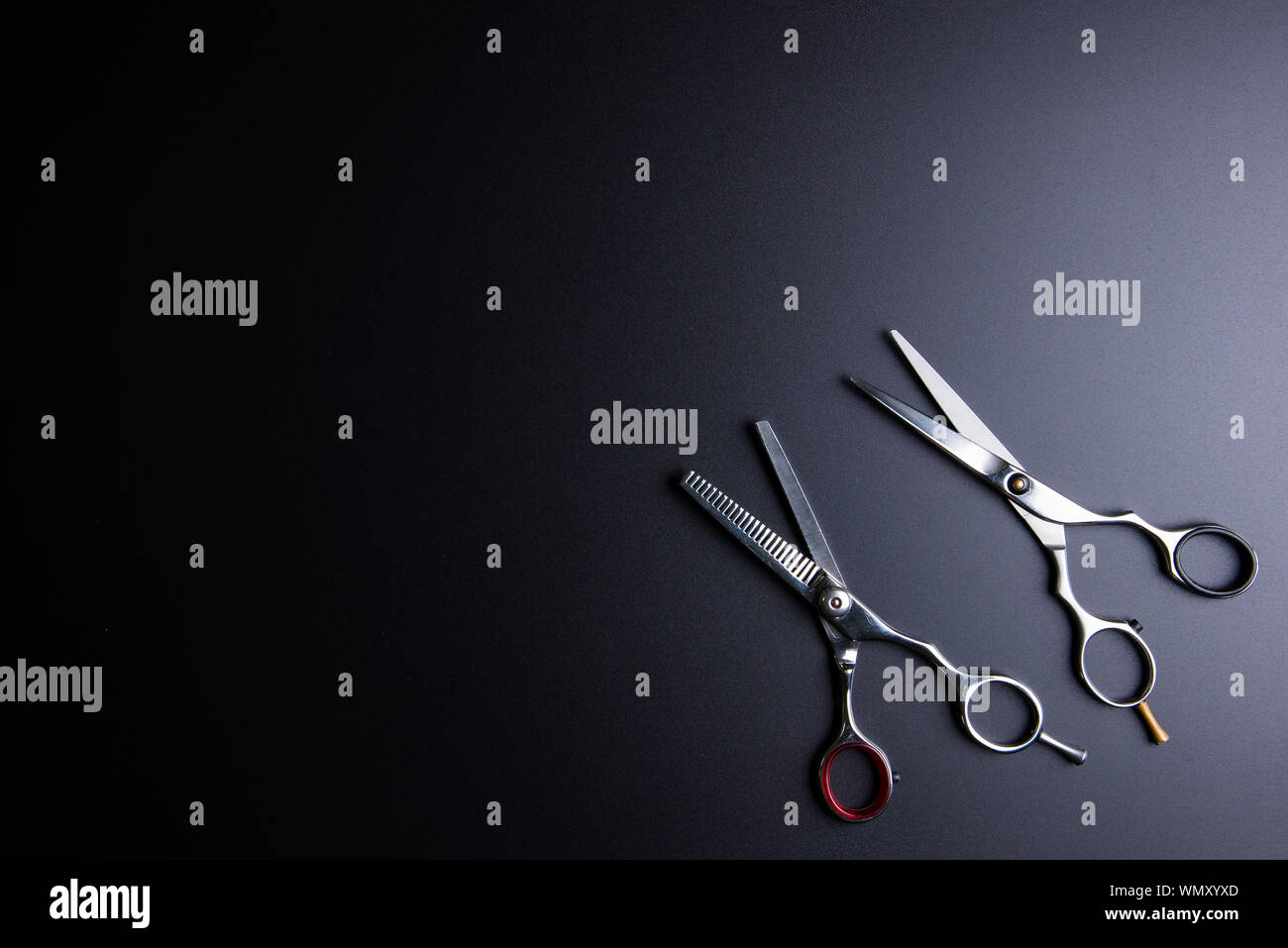 Black steel scissors hi-res stock photography and images - Alamy