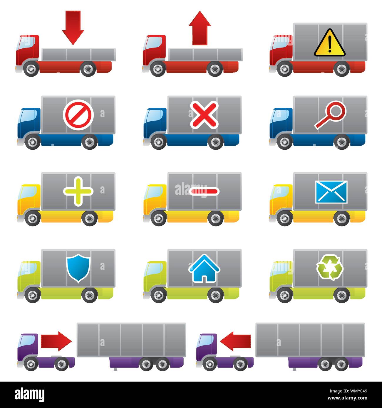 Truck icons for the web Stock Vector Image & Art - Alamy