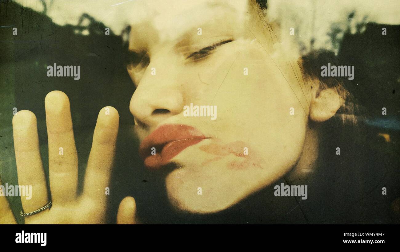 Pushing face hi-res stock photography and images - Alamy