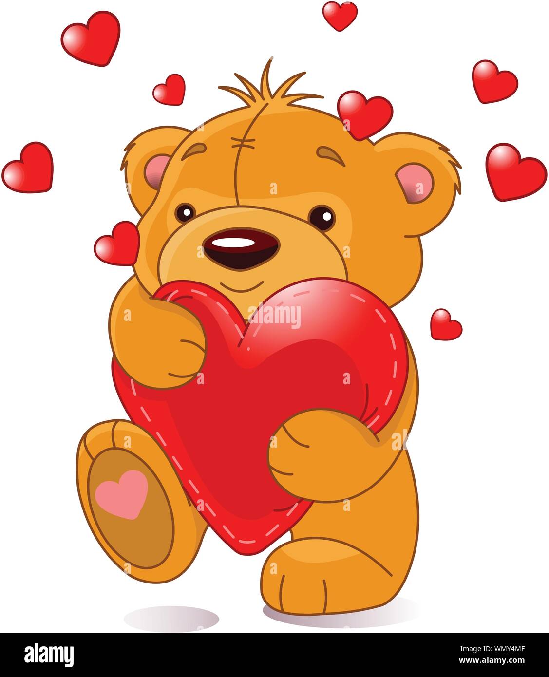 Bear with heart Stock Vector Image & Art - Alamy