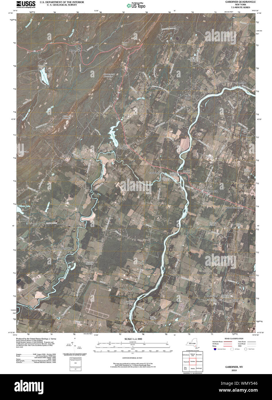 Map of gardiner Cut Out Stock Images & Pictures - Alamy