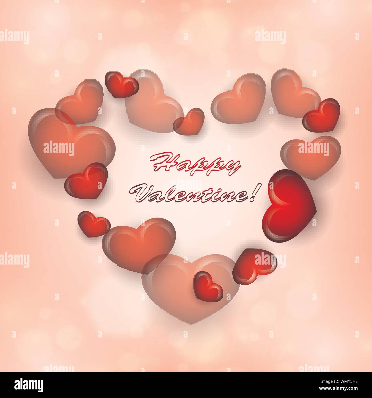 Valentine's day vector background Stock Vector Image & Art - Alamy