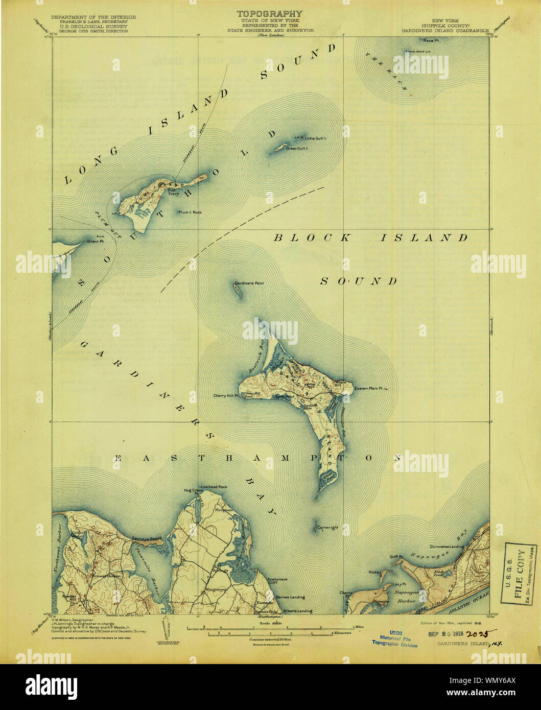 New York NY Gardiners Island 139567 1904 62500 Restoration Stock Photo ...