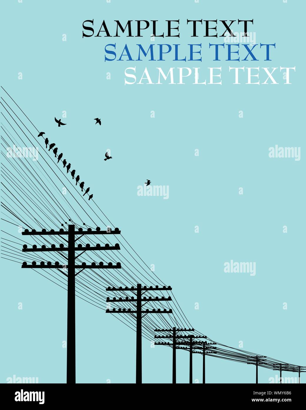 Wire and post Stock Vector Images - Alamy