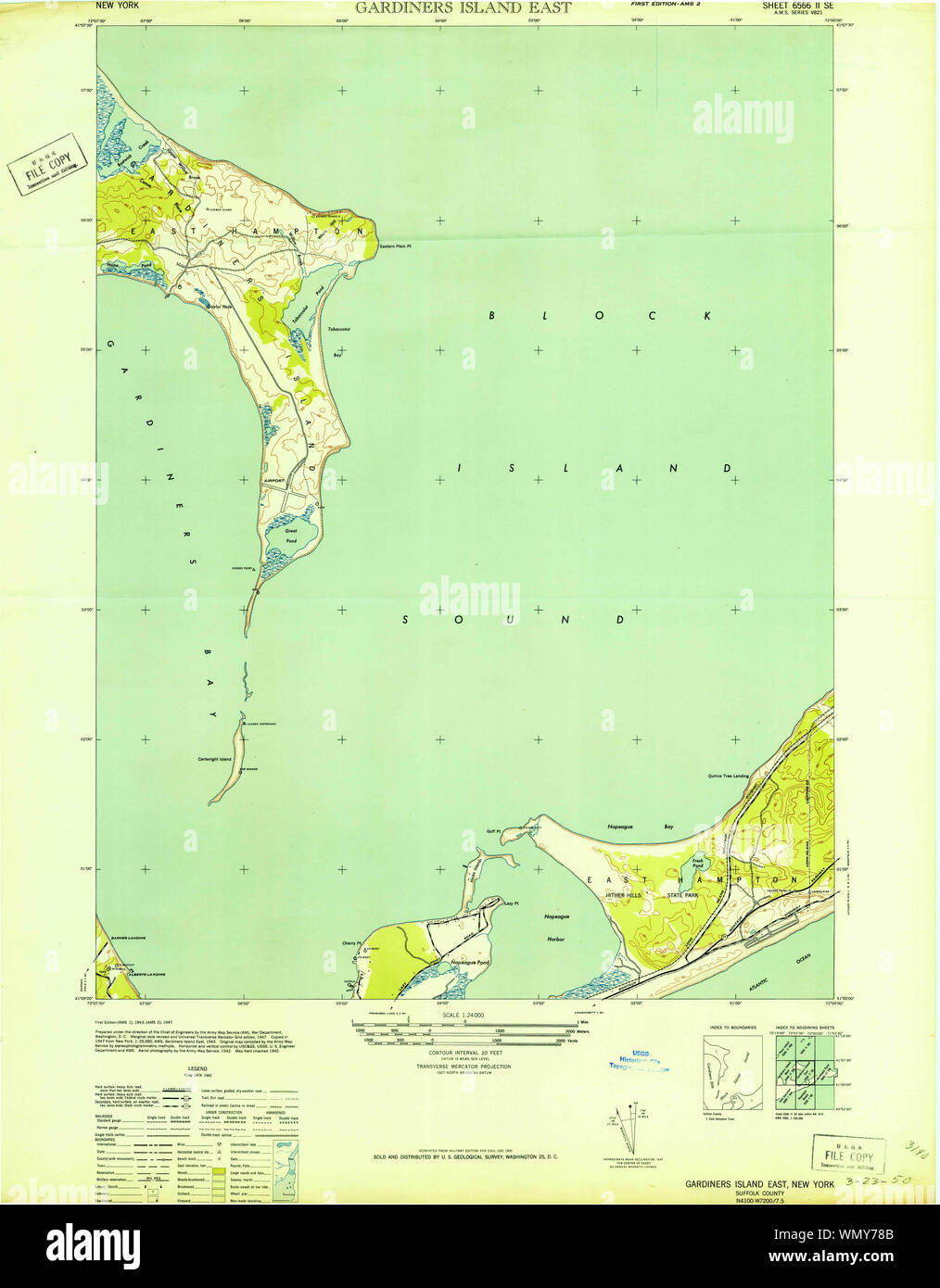 Gardiners island map hi-res stock photography and images - Alamy