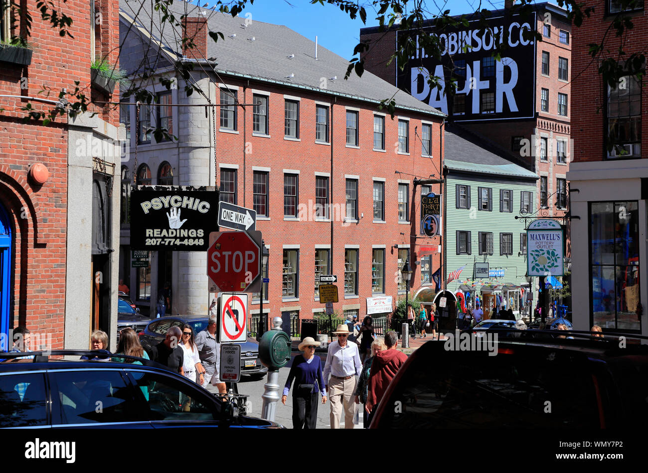 Old port district portland maine hi-res stock photography and images ...