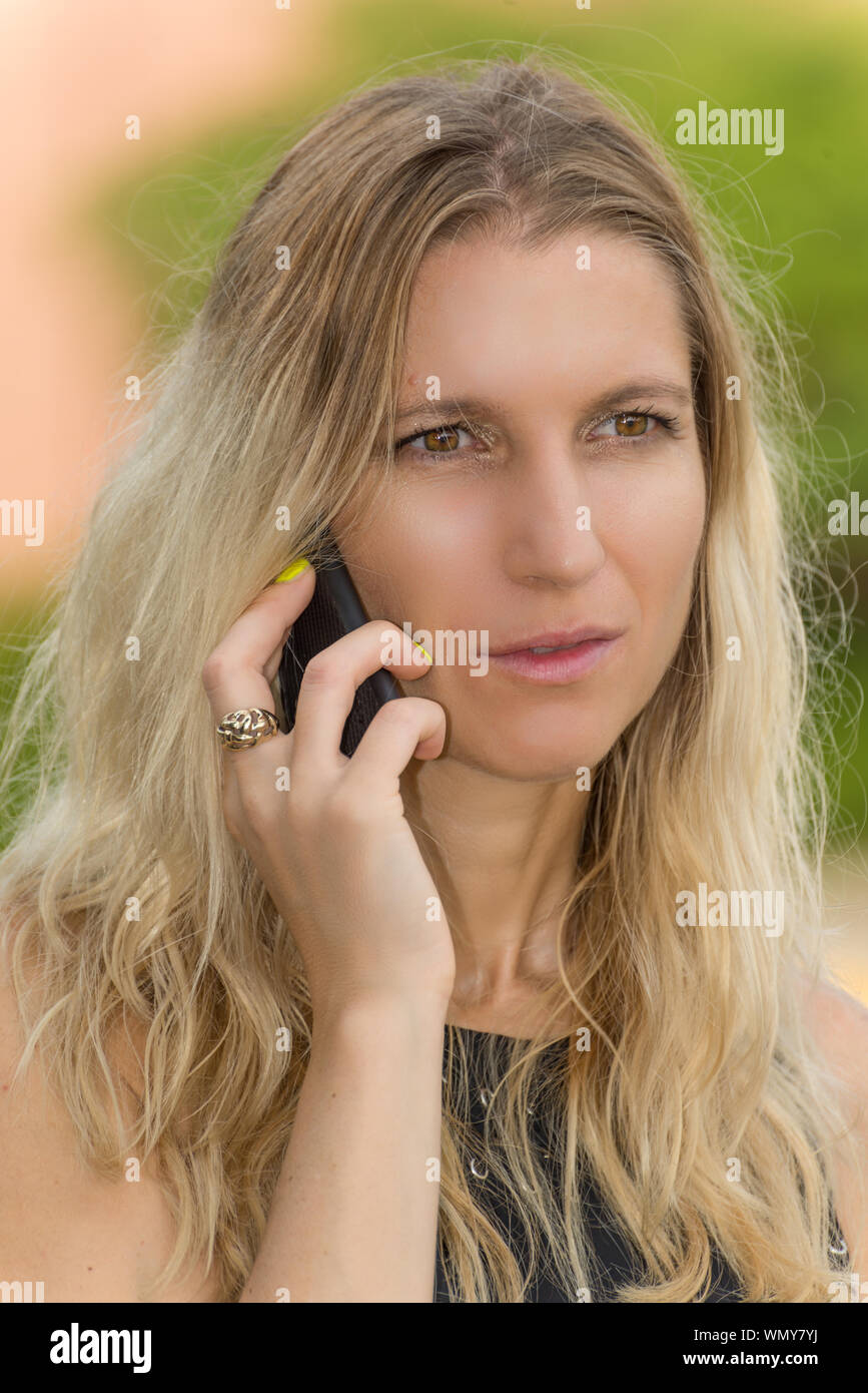 Pretty blonde woman day hi-res stock photography and images - Alamy