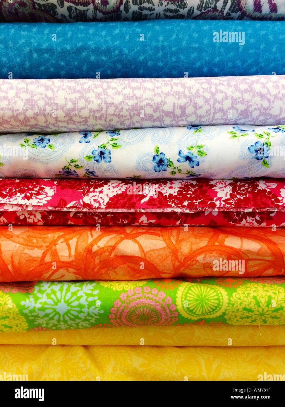 Stacked fabric hi-res stock photography and images - Alamy